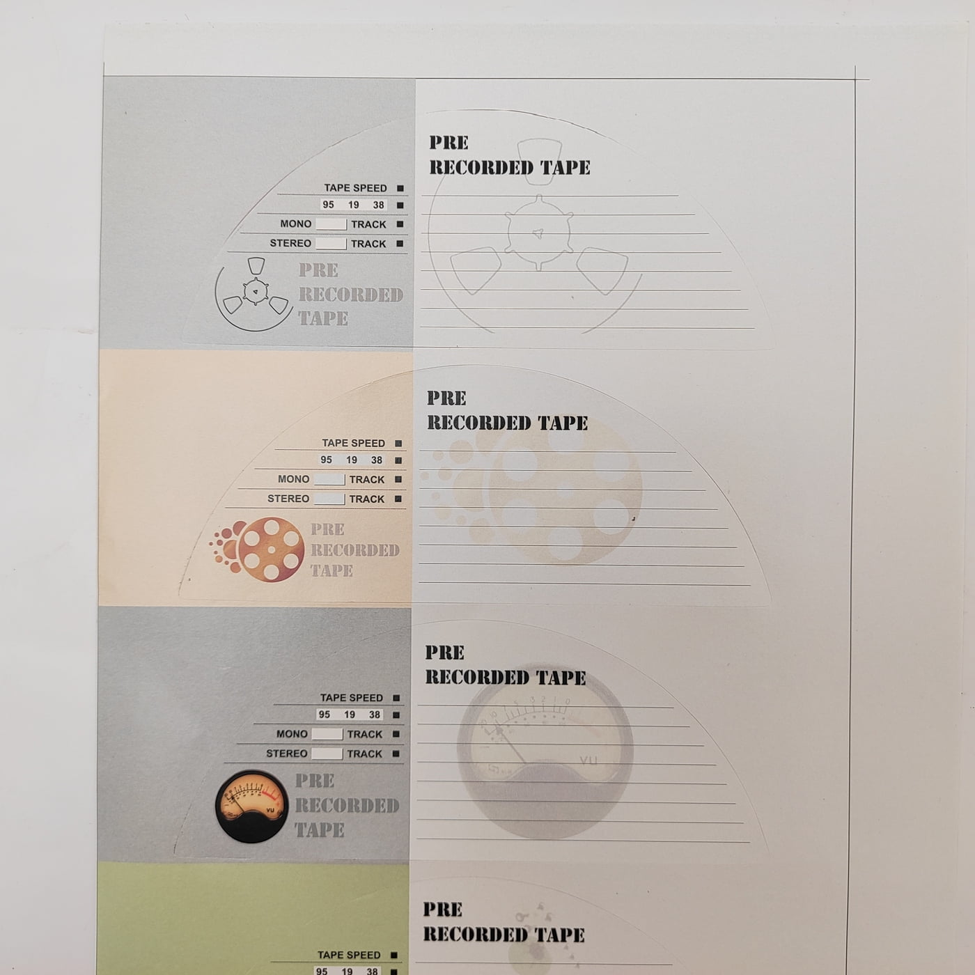 Analogue - 7" Spool Sticker Label - AN-SL-7A