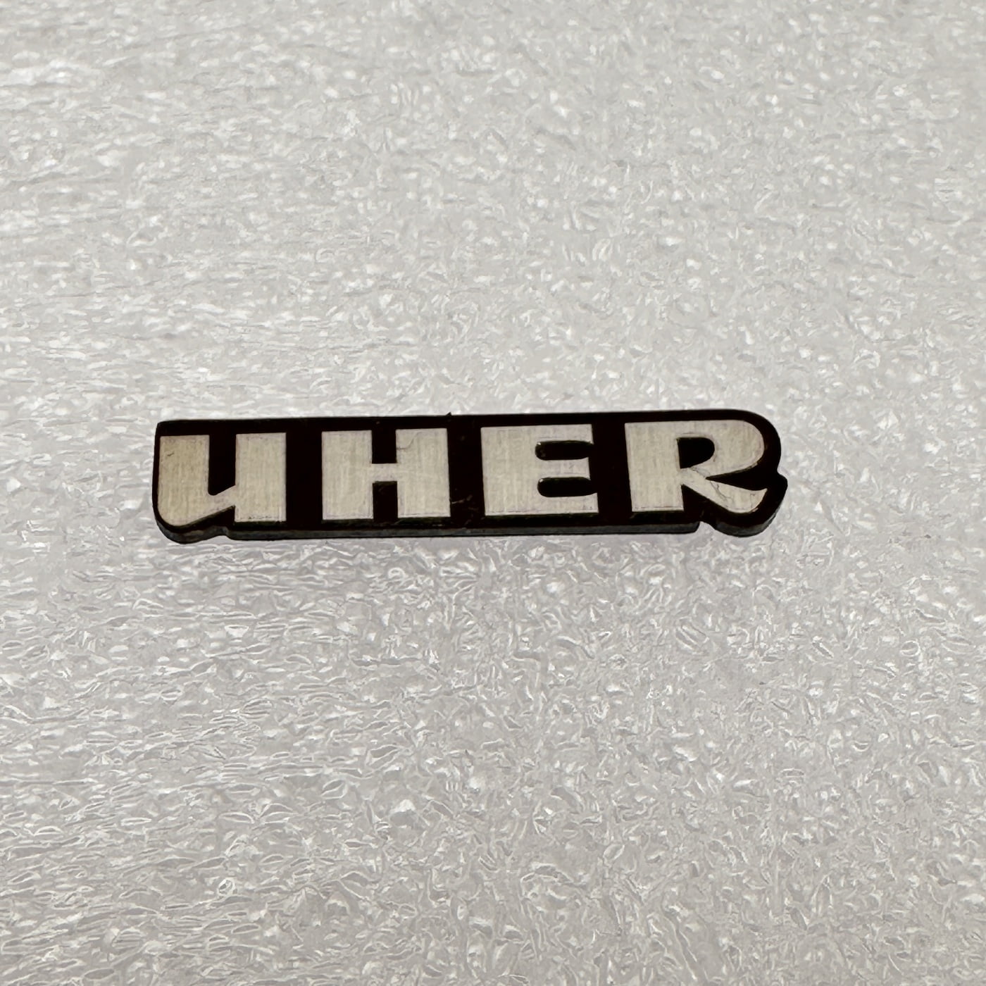 Replacement Metal Logo for Uher - ML-UHER-01