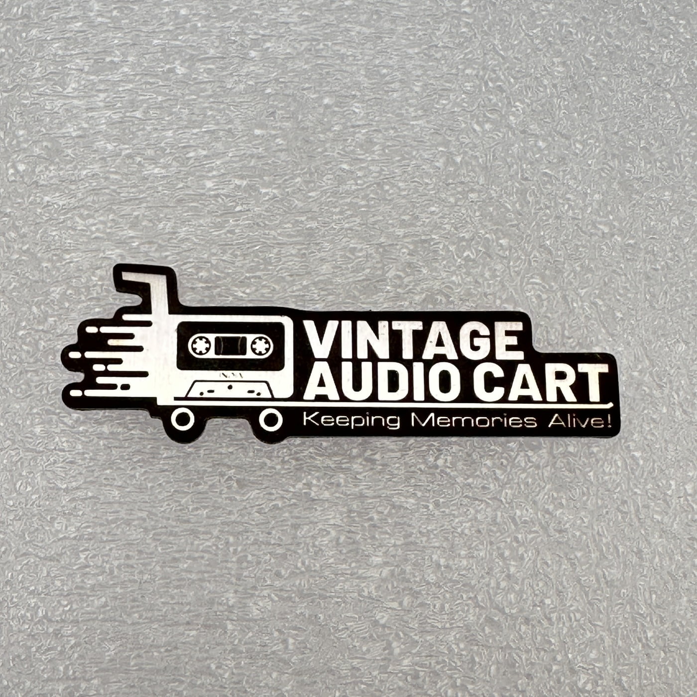 Replacement Metal Logo for Vintage Audio Cart - ML-VAC-01