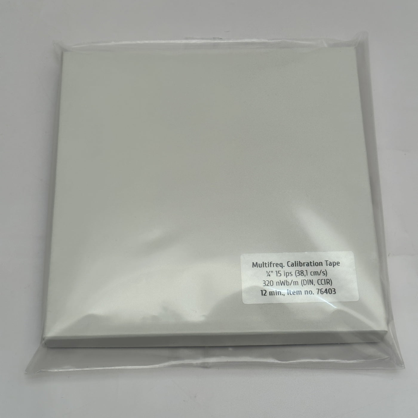 Multifrequency Calibration Tape - ¼″, 15 ips (38.1 cm/s), 320 nWb/m, IEC 1 (CCIR), 12mins - 76403