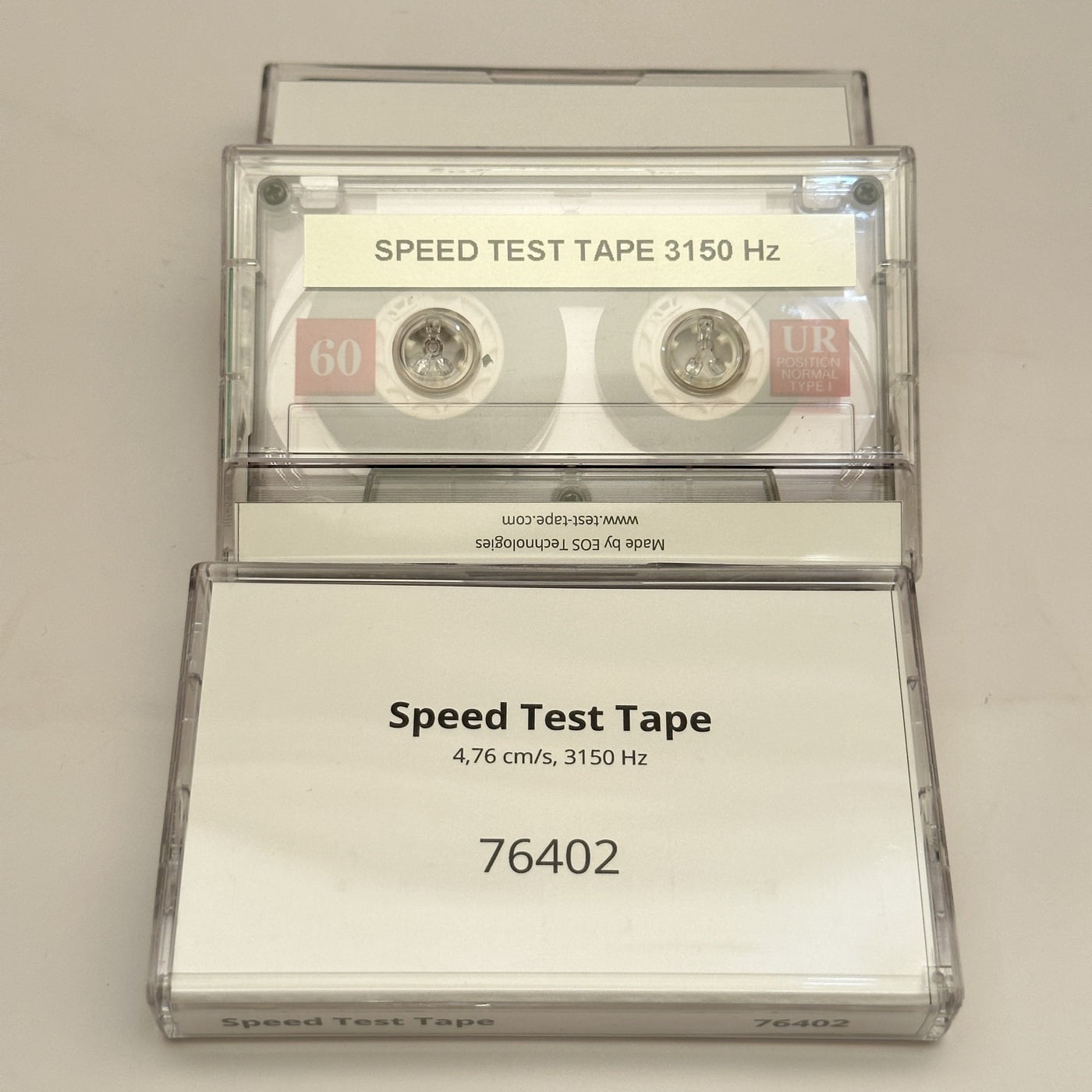 Speed Test Tape for Calibrating Cassette Deck - 0.15″ (3.81 mm), 4.76 ...